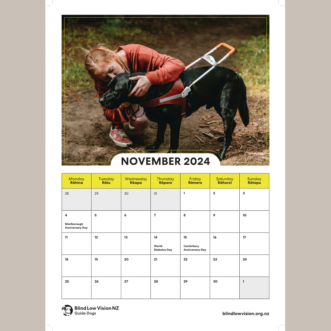 2024 Guide Dogs NZ Calendar